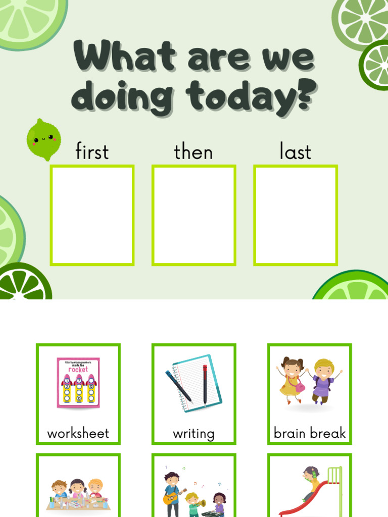Visual Schedules for Kids | PDF