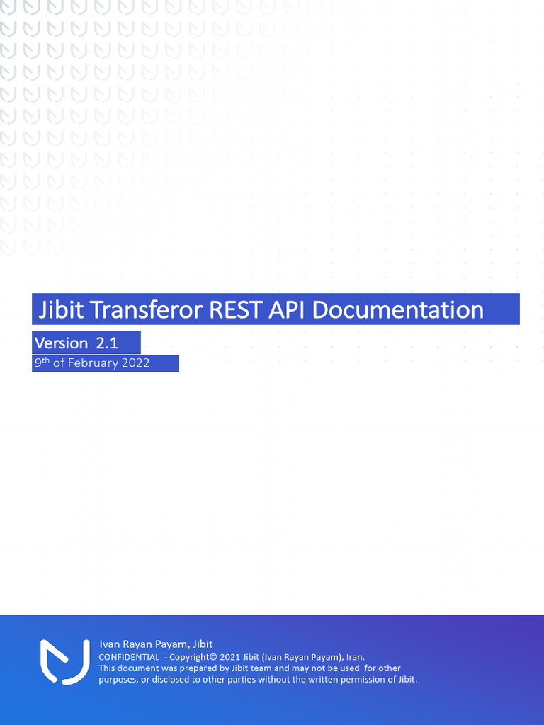 220209-Jibit-Transferor REST API Documentation (V2.1) | PDF | Software Engineering | Computing