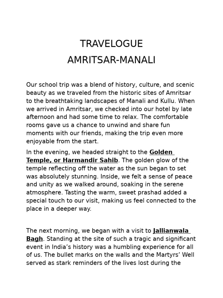 TRAVELOGUE; AMR-MAN | PDF