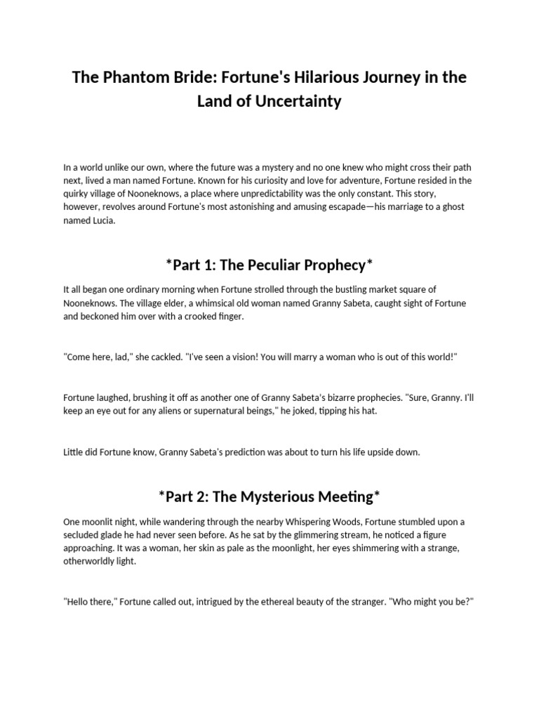 The Phantom Bride | PDF