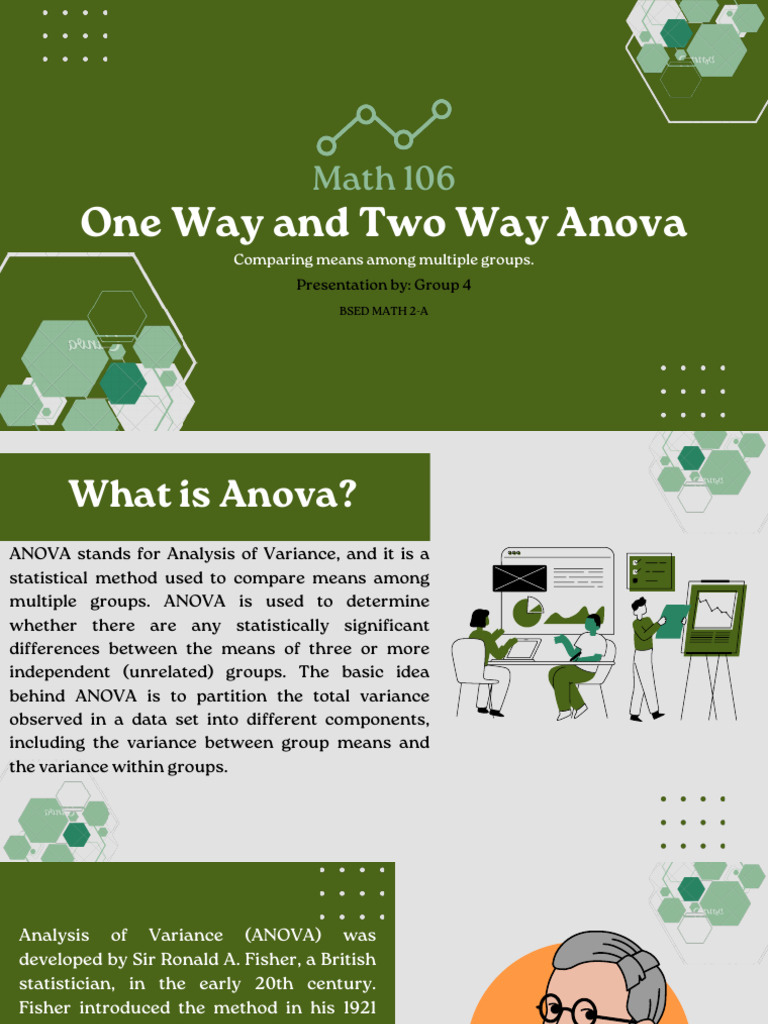 One-Way-Two-Way-Anova | PDF | Analysis Of Variance | Statistics