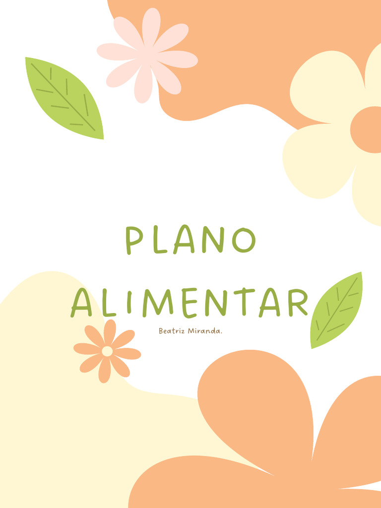 Documento A4 Plano Alimentar Nutricionista Simples Verde PDF | PDF | Pães | Milho
