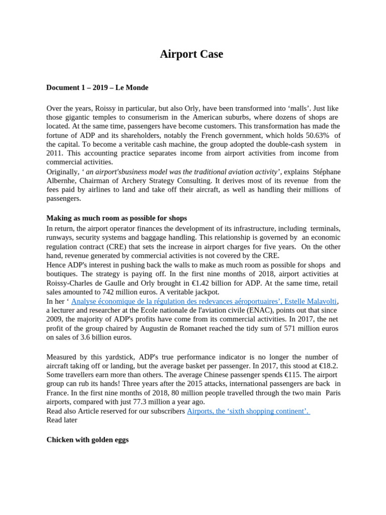 Airport Case | PDF | Airport