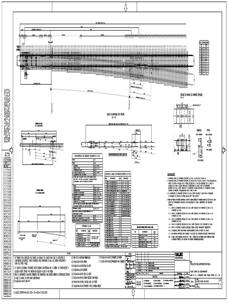 Plano Geral de Assentamento - AMV #14 Trilho Perfil UIC-60 | PDF