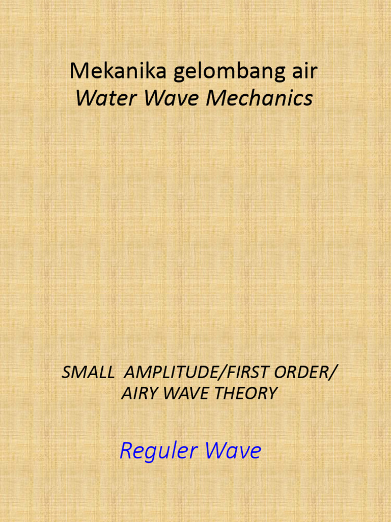 03. Teori Gelombang Linear | PDF
