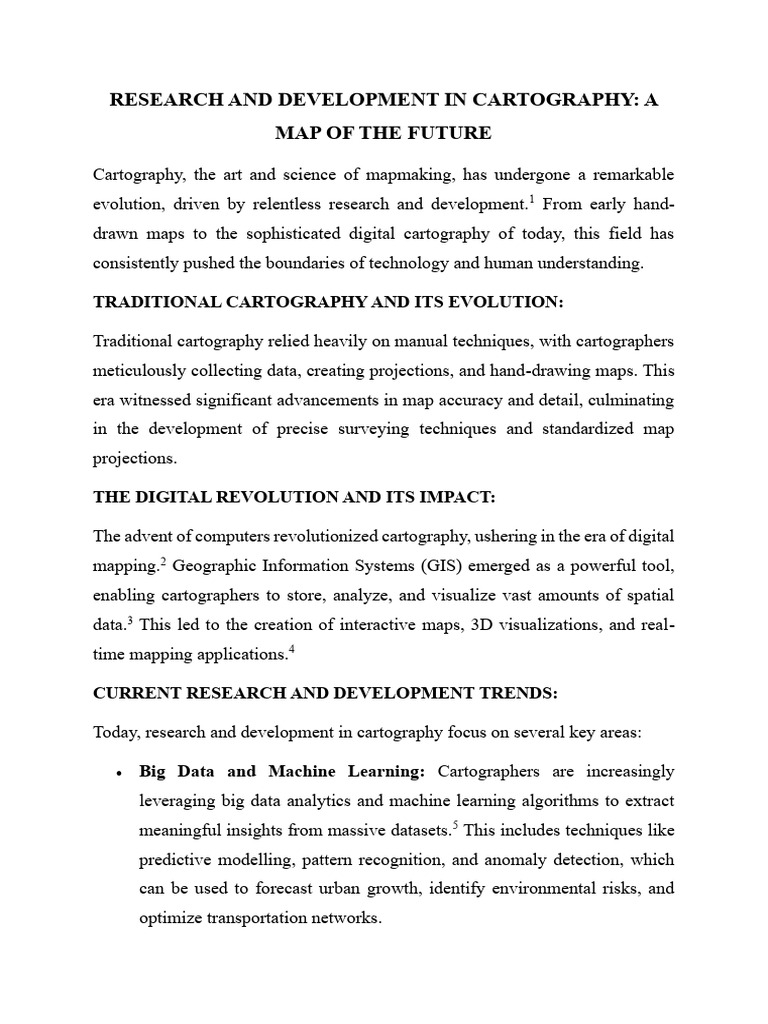 Research and development in cartography | PDF | Cartography | Map