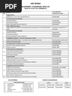 Academic Calendar 2024-25 | PDF | Academic Term | Thesis