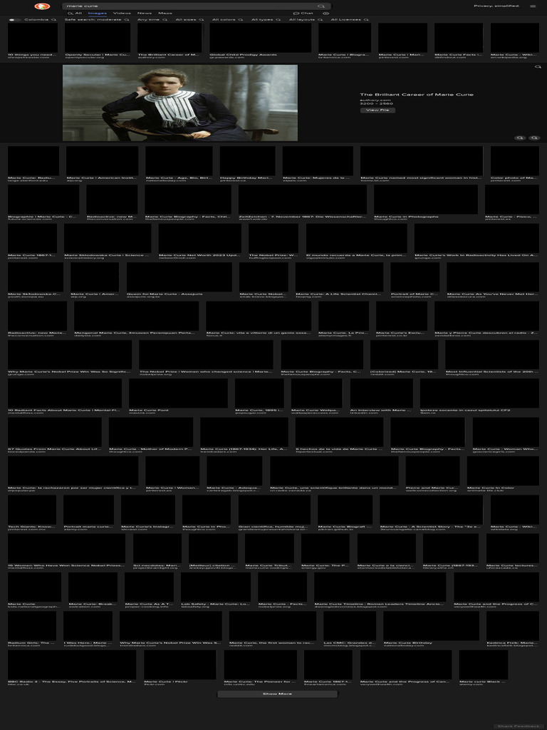 Marie Curie at DuckDuckGo 2 | PDF | Marie Curie | Nobel Prize