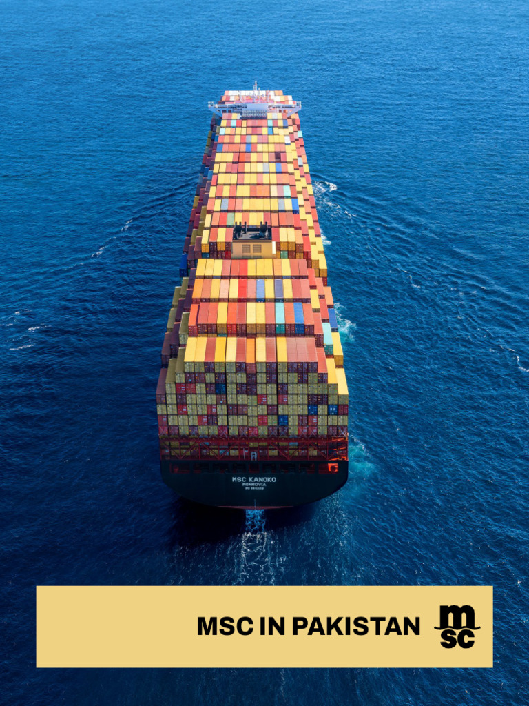 MSC IN PAKISTAN BROCHURE 190x240 | PDF | Sustainability | Cargo