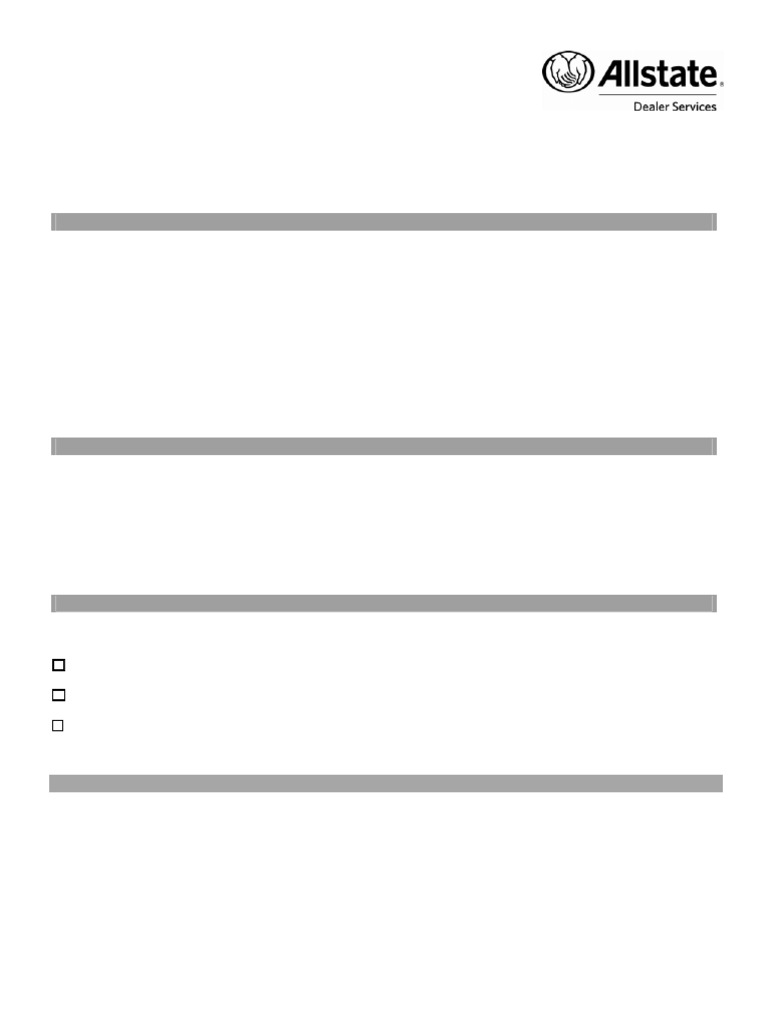 Allstate Gap Cancel Form | PDF