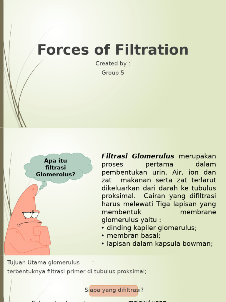 Forces of Filtration | PDF