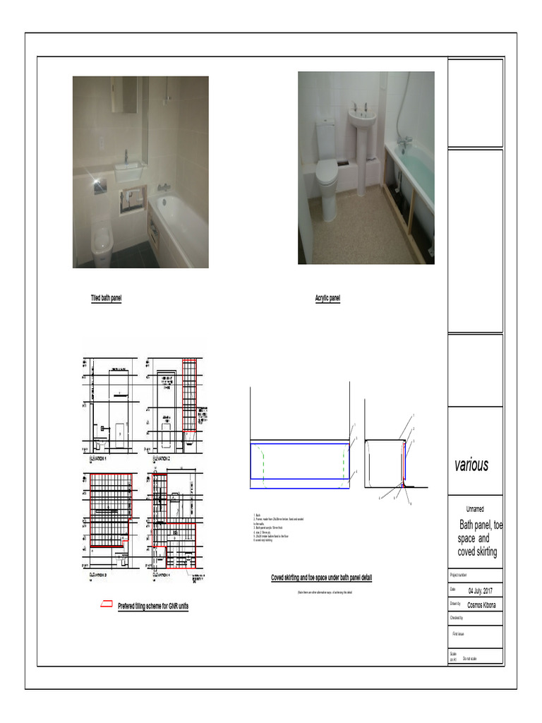 Bath Tiling Toe - Sheet - A101 - Unnamed | PDF | Queensland Heritage ...