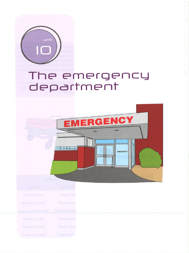 Tema 10.-The Emergency Department | PDF