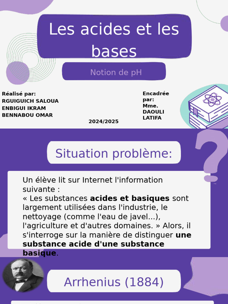 Cours Acido Basique SR 2025 | PDF | Acide | Ph