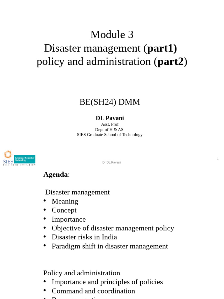 DMM-Mod3 | PDF | Emergency Management | Safety