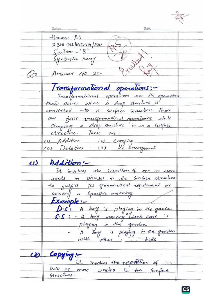 Syntactic Theory's Paper | PDF