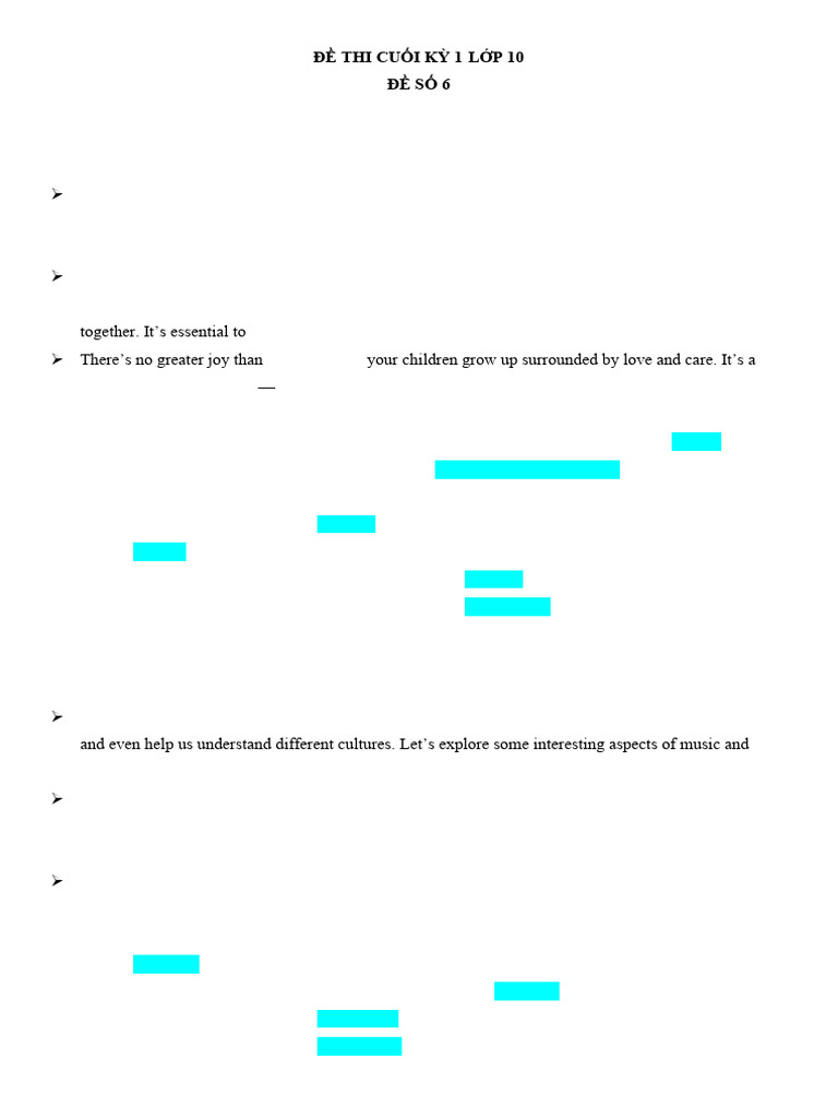 CK1 LỚP 10 ĐỀ 6 Keys | PDF | Climate Change | Natural Environment