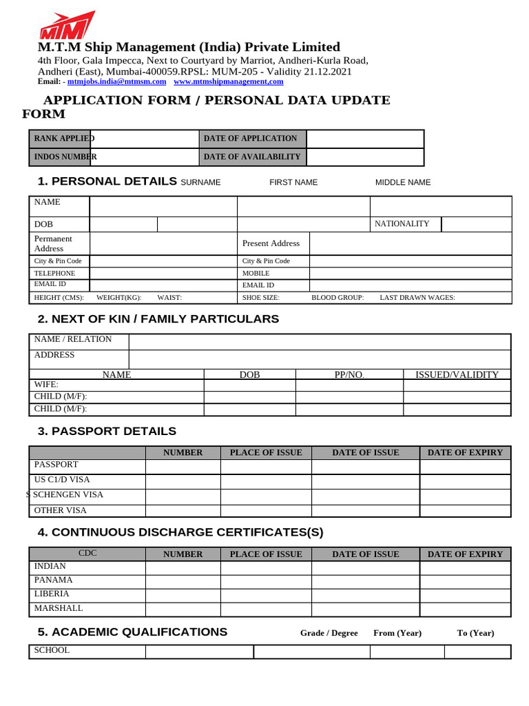 MTM Application Form-2024 | PDF | Government And Personhood