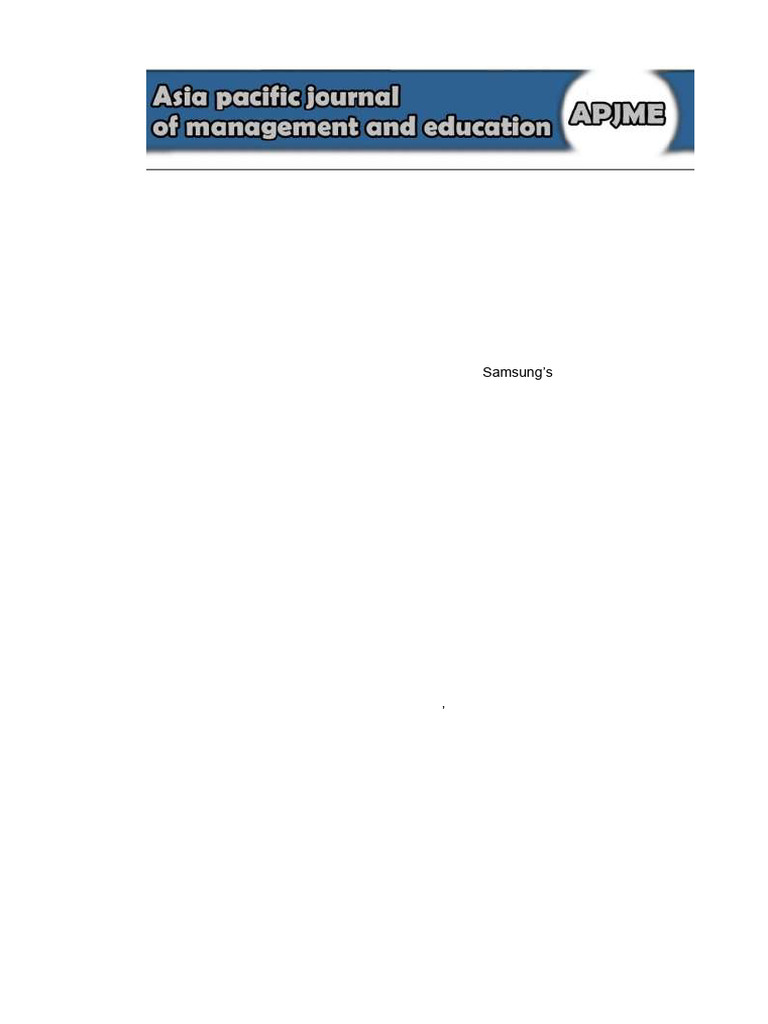 Samsung's Innovation Strategy Impact | PDF | Smartphone | Samsung ...