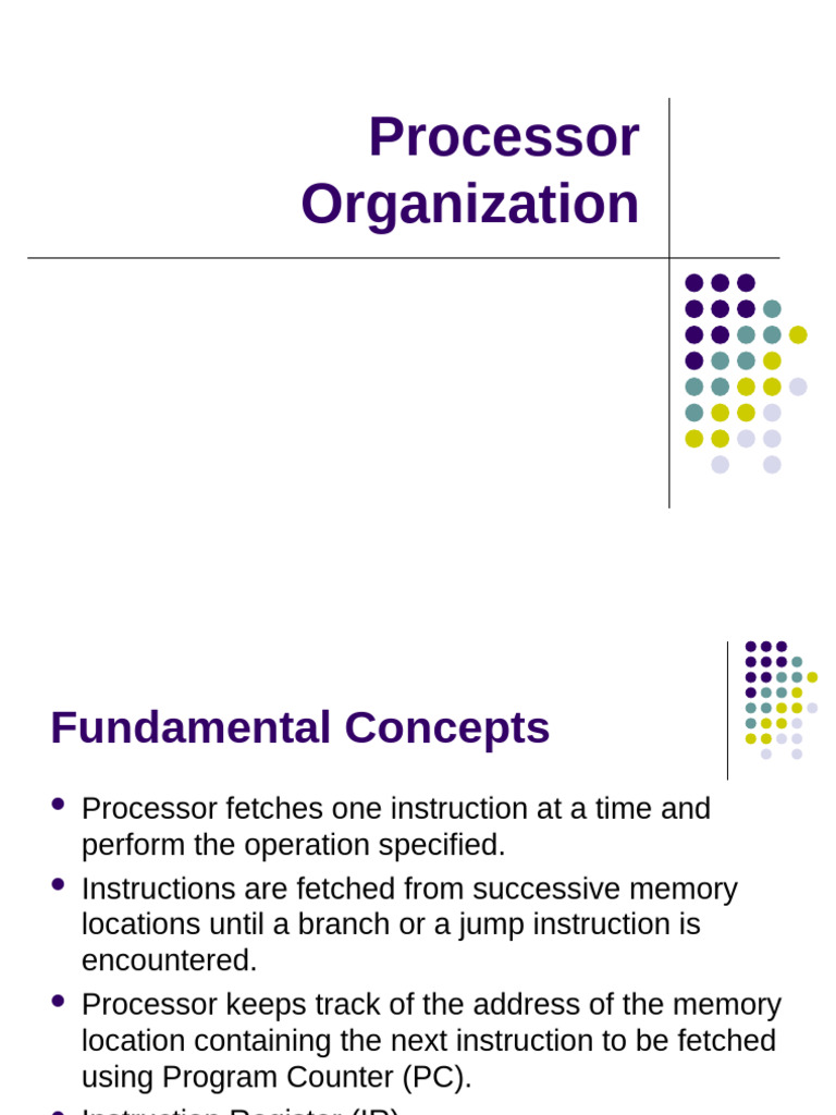 UNIT-3 (Processor Organization) | PDF | Central Processing Unit | Electronic Design
