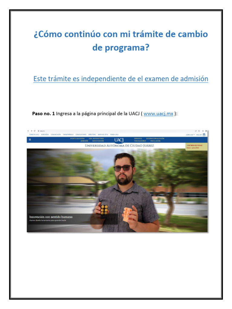 Tutorial Cambio de Programa 2023-2 | PDF