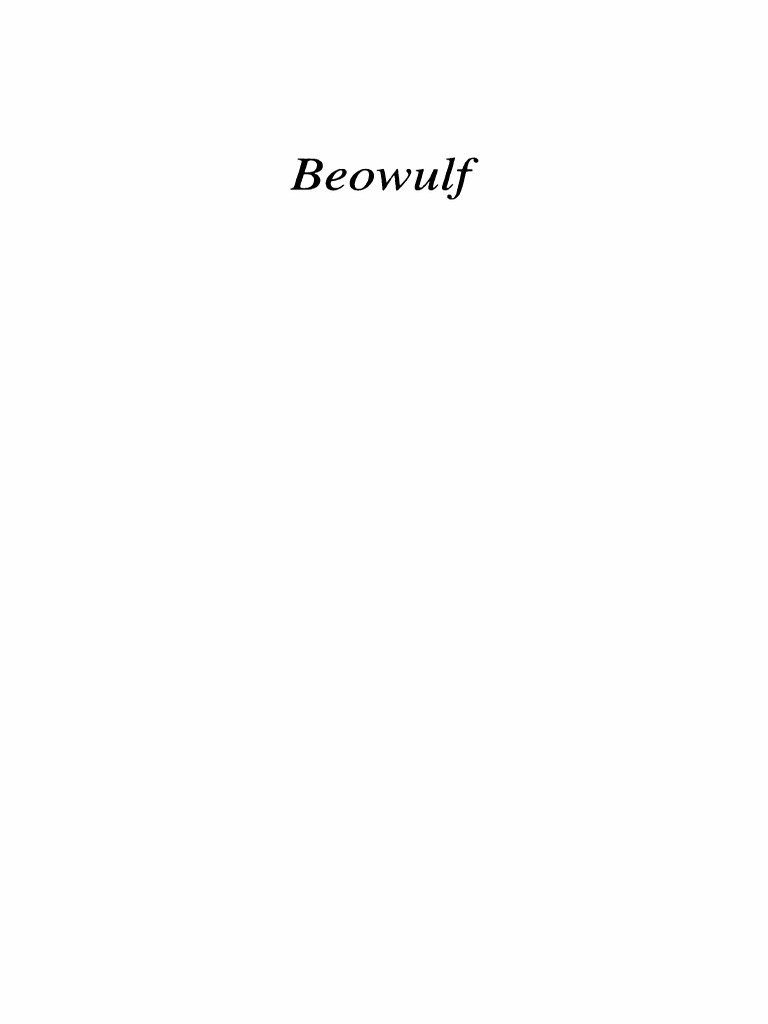 Beowulf (Original) | PDF