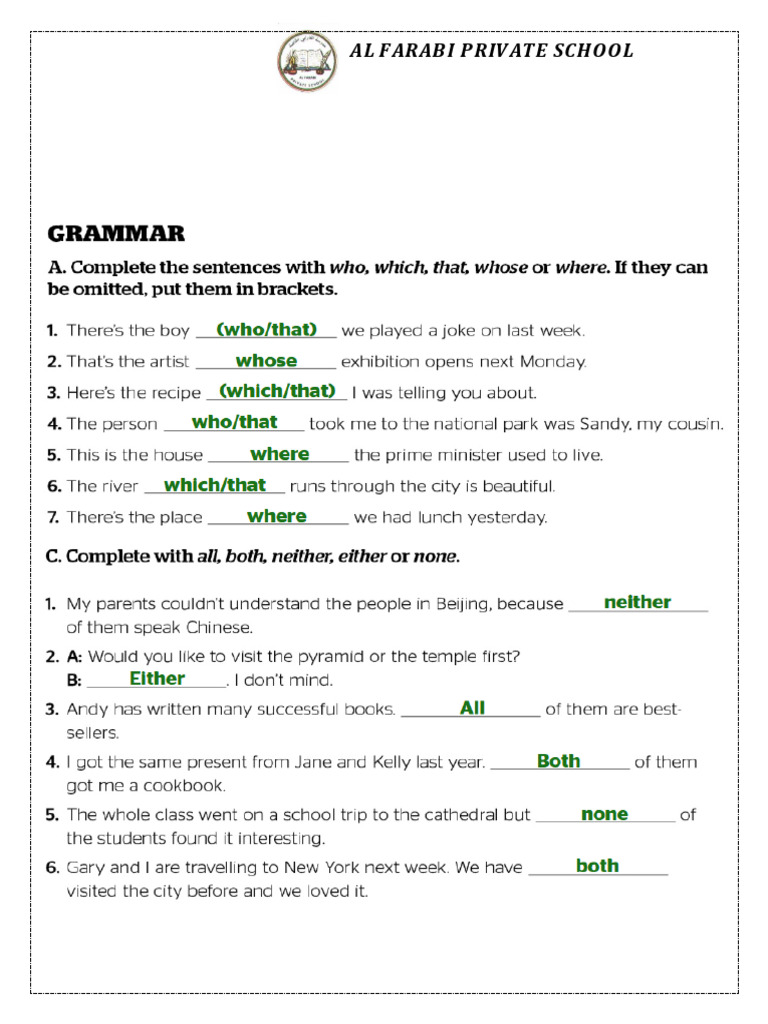 Grade 7 Revision Paper PDF | PDF