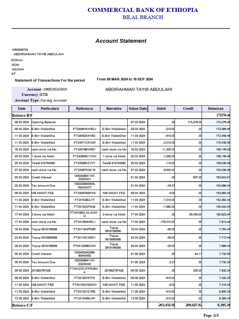 Bank State | PDF | Cash | Debits And Credits