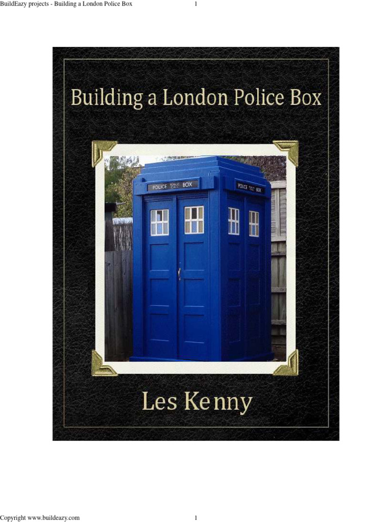 Building a London Police Box Guide | PDF | Inch | Measurement