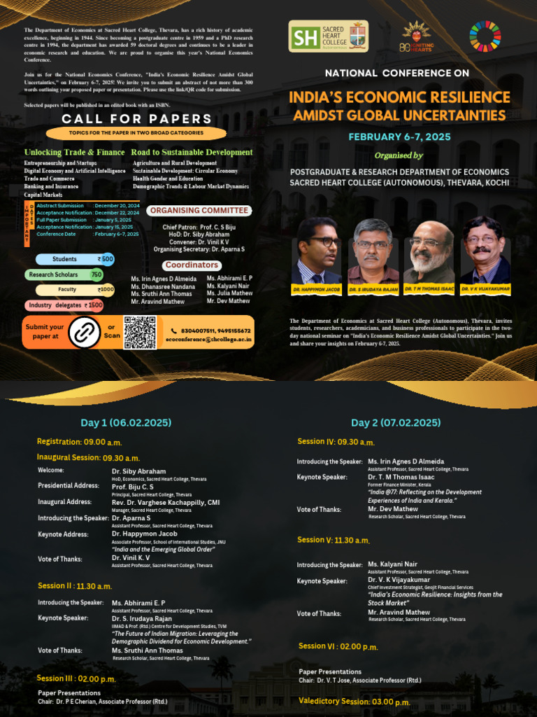 Conference Brochure Final | PDF | Economies