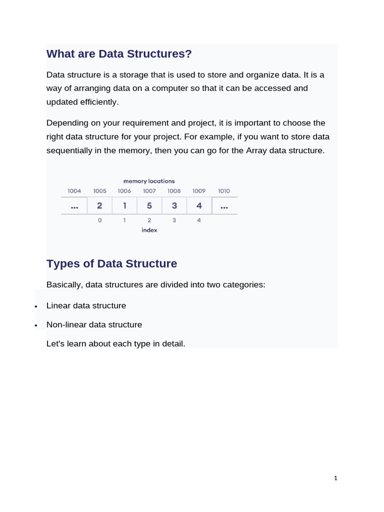 1 DS Intro | PDF | Algorithms | Time Complexity 1 DS Intro | PDF | Algorithms | Time Complexity