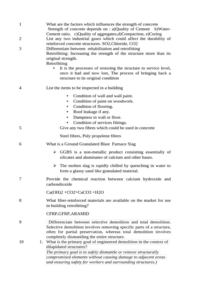 2024-Answer Key - Set 3-Maintenance and Rehabilitation of Structures ...