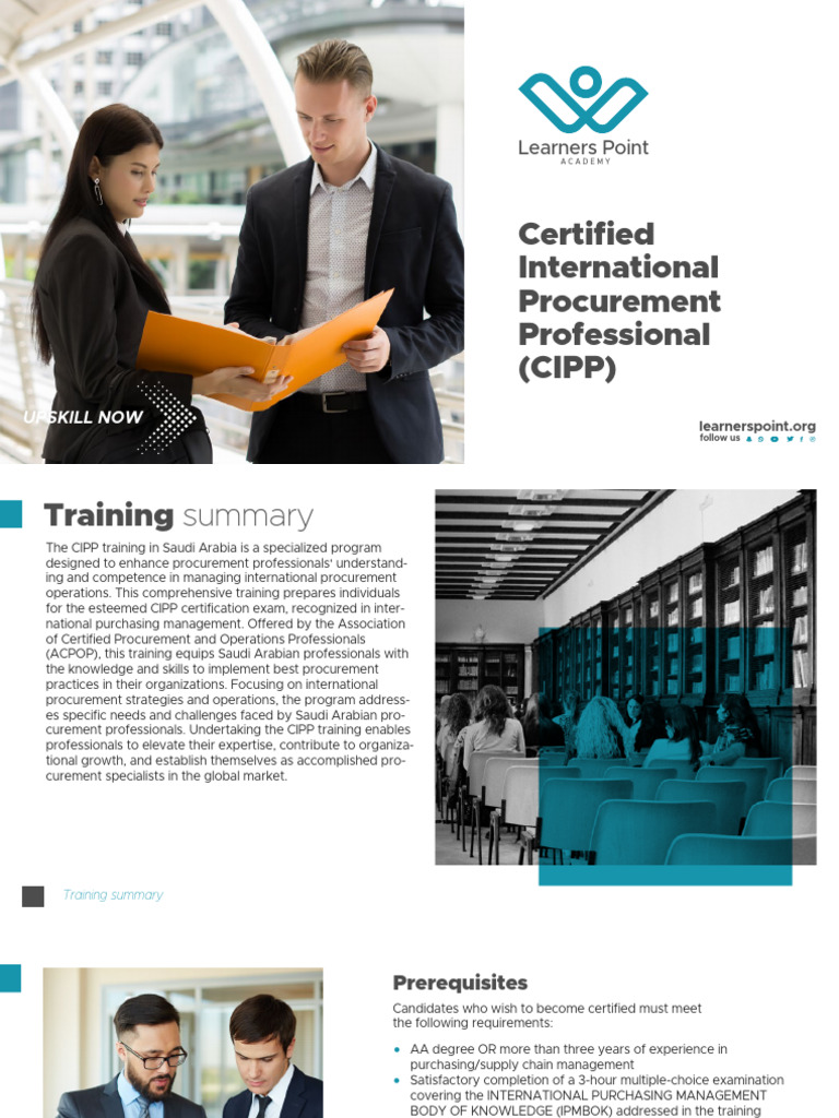 Certified International Procurement Professional 42594aa839 | PDF ...