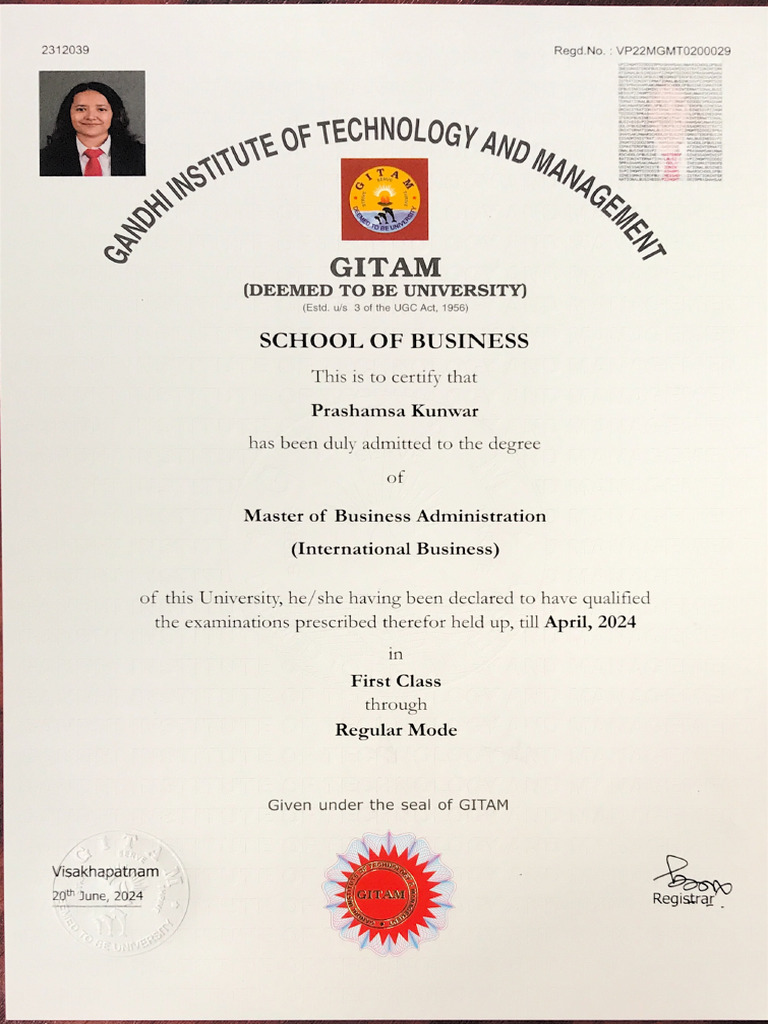 MBA. Transcripts | PDF