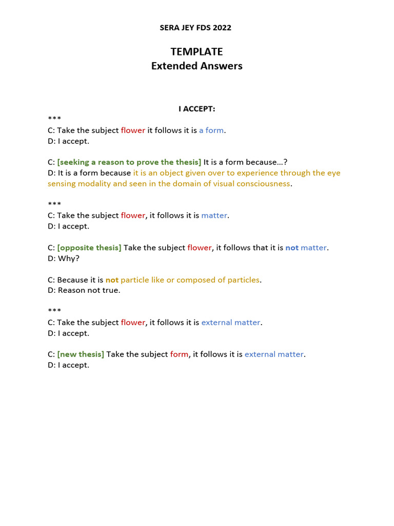TEMPLATE For Extended Answers | PDF | Neuroscience | Limbic System
