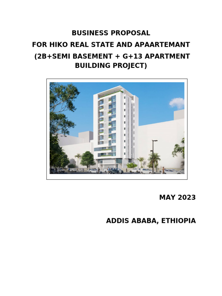 Shimelis Gemechu Real State 2023 Final | PDF | Ethiopia | Labour Economics