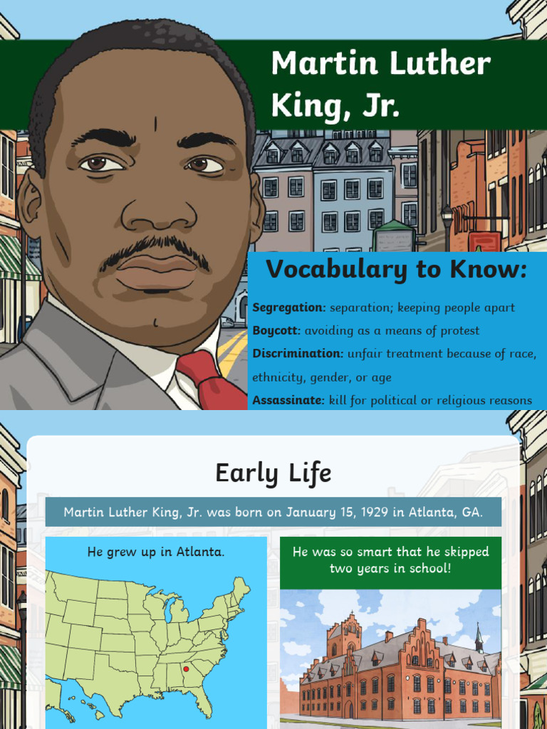 Martin Luther King PowerPoint | PDF | Martin Luther King Jr. | Civil ...