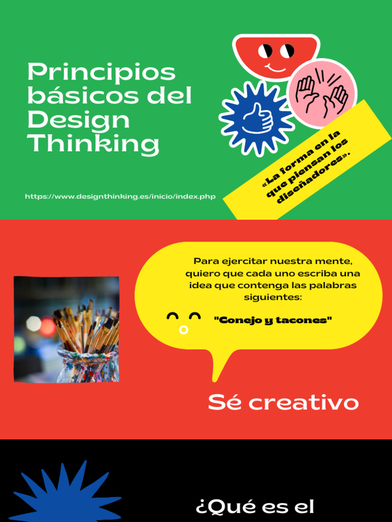 Principios Básicos Del Design Thinking | PDF | El pensamiento de diseño | Diseño