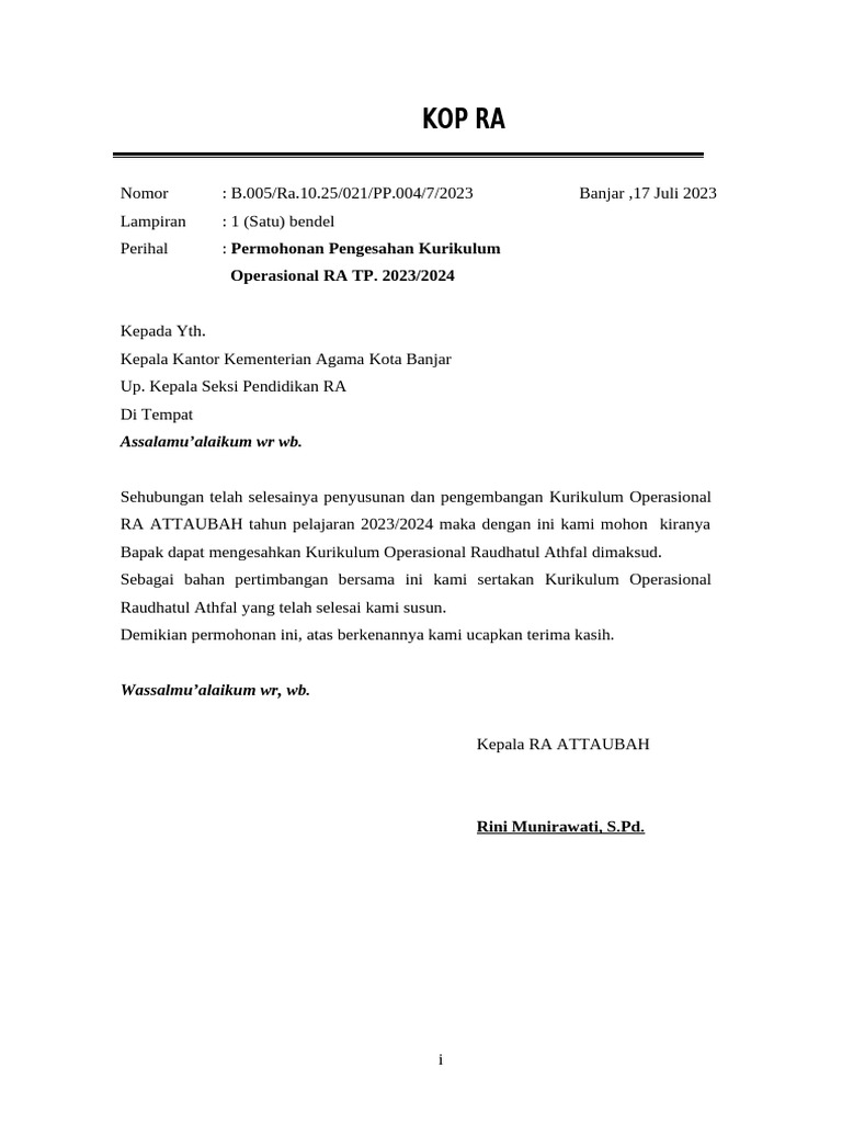 Kata Pengantar RA Attaubah | PDF