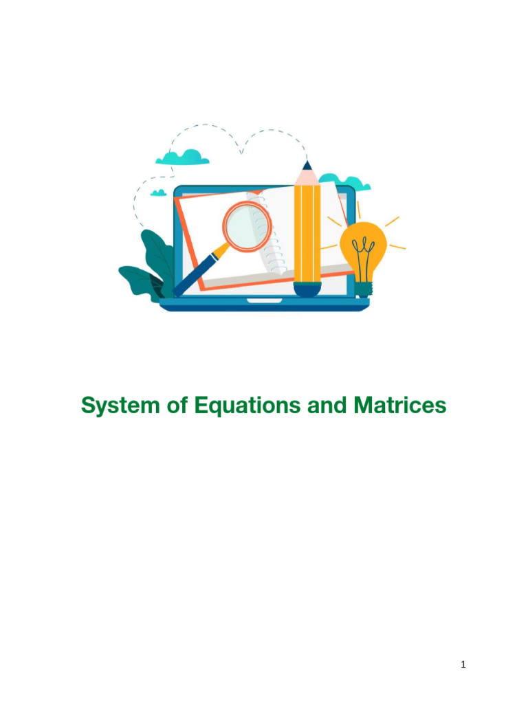 System of Equations and Matrices_assignment | PDF | Matrix (Mathematics ... System of Equations and Matrices_assignment | PDF | Matrix (Mathematics ...