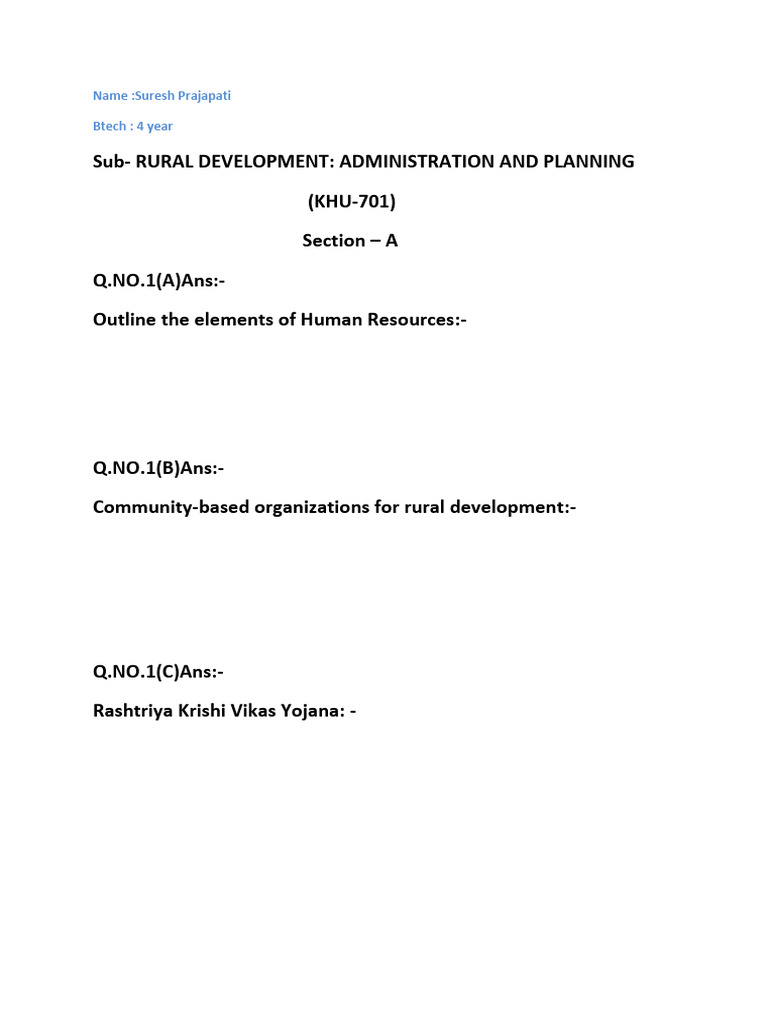 Rural _Development | PDF | Rural Area | Poverty
