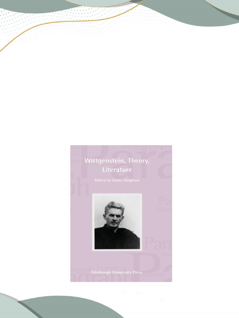 [FREE PDF sample] Wittgenstein Theory Literature 1st Edition James ...