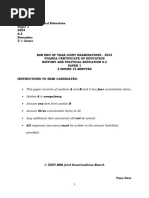 Uace Divinity Paper 2 | PDF | Jesus | Paul The Apostle