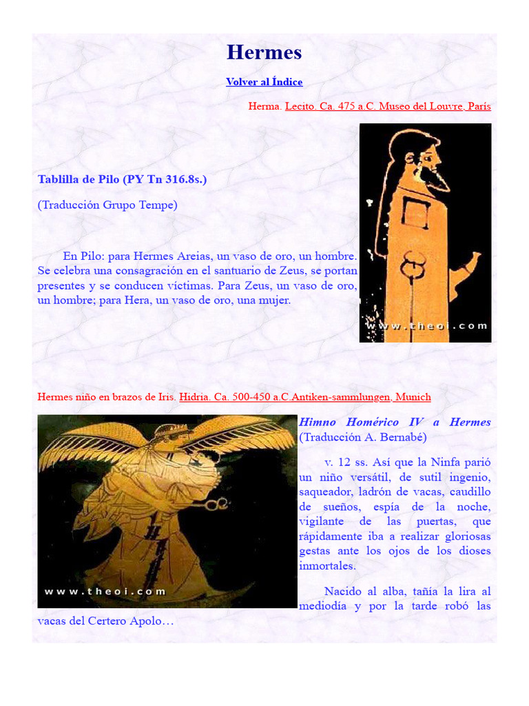 Hermes | PDF | Apolo | Ilíada