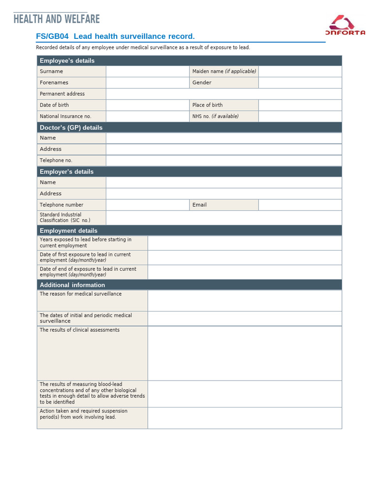 FS-GB04 Lead Risk Assessment | PDF