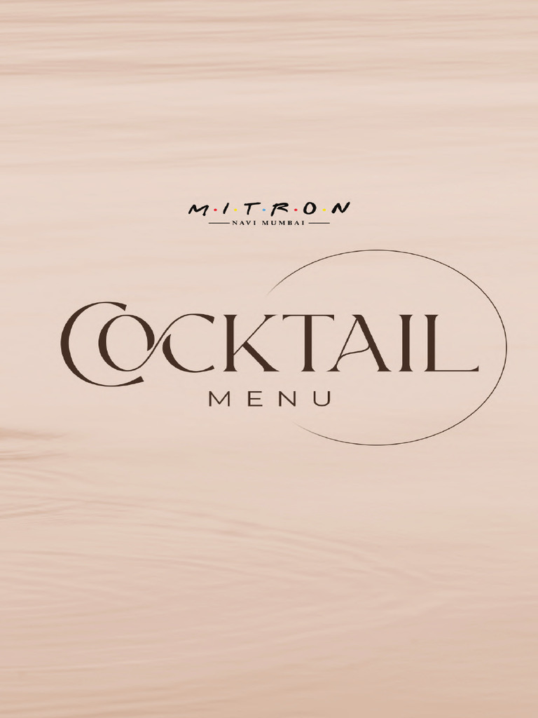 Mitron Navi Mumbai Signature Cocktail Menu Compressed | PDF