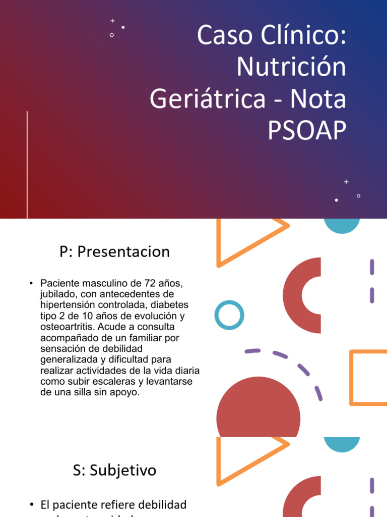 PSOAP_Nutricion_Geriatrica | PDF | Dieta | Diabetes