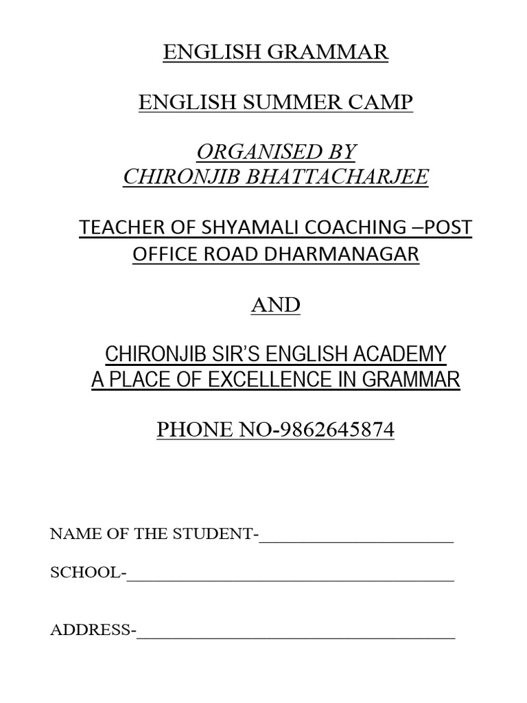 Subject Verb Agreement-Noun, Pronoun, Verb For Classix-Xii | PDF