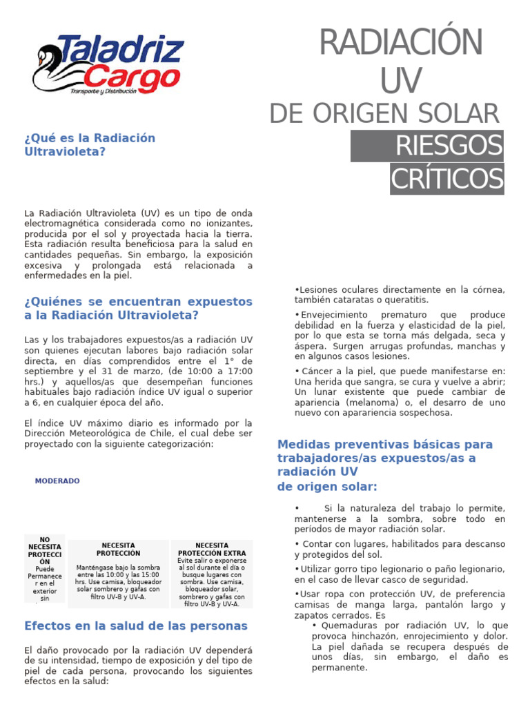 006 Ficha Radiacion UV | PDF | Protector solar | Ultravioleta