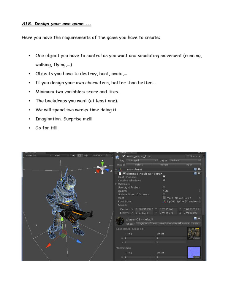 A18 Design Your Own Game | PDF